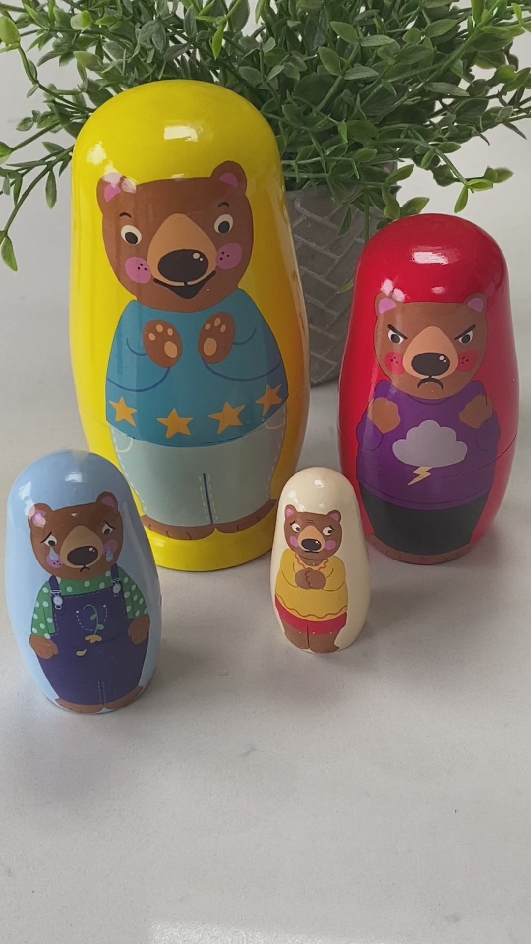 Nesting Brown Bears - box dented product not affected – Learning and ...